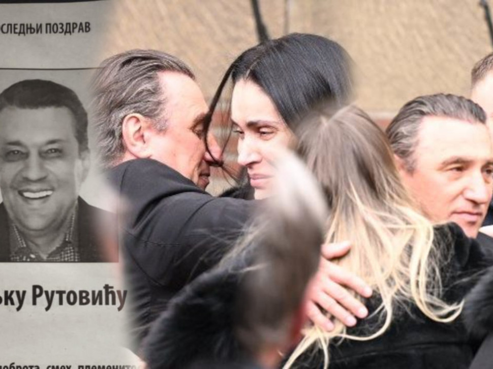 IZ ZABELE NA NOVO GROBLJE: Joca Amsterdam na sahrani Željka Rutovića, udovica u suzama (FOTO)