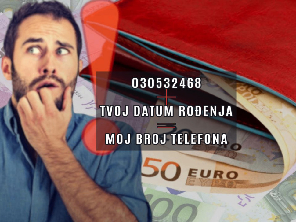 Našao novčanik i poručio vlasniku: "Reši jednačinu i vraćam ti ga!" 030532468 + tvoj datum ...