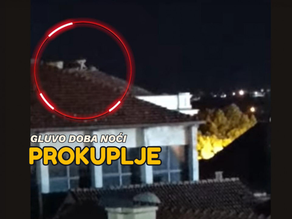 UŽAS U PROKUPLJU: Deca "mesečare" na krovu škole - u gluvo doba se popeli na vrh "Tatka" (VIDEO)
